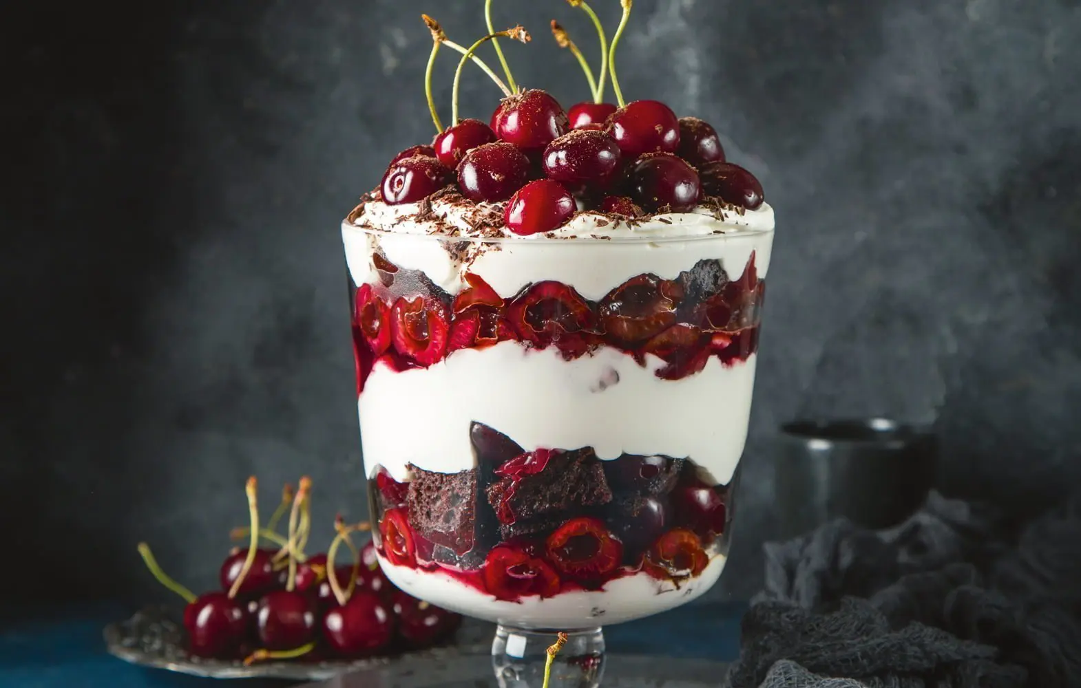 Cherry kirsch trifle | appetite magazine