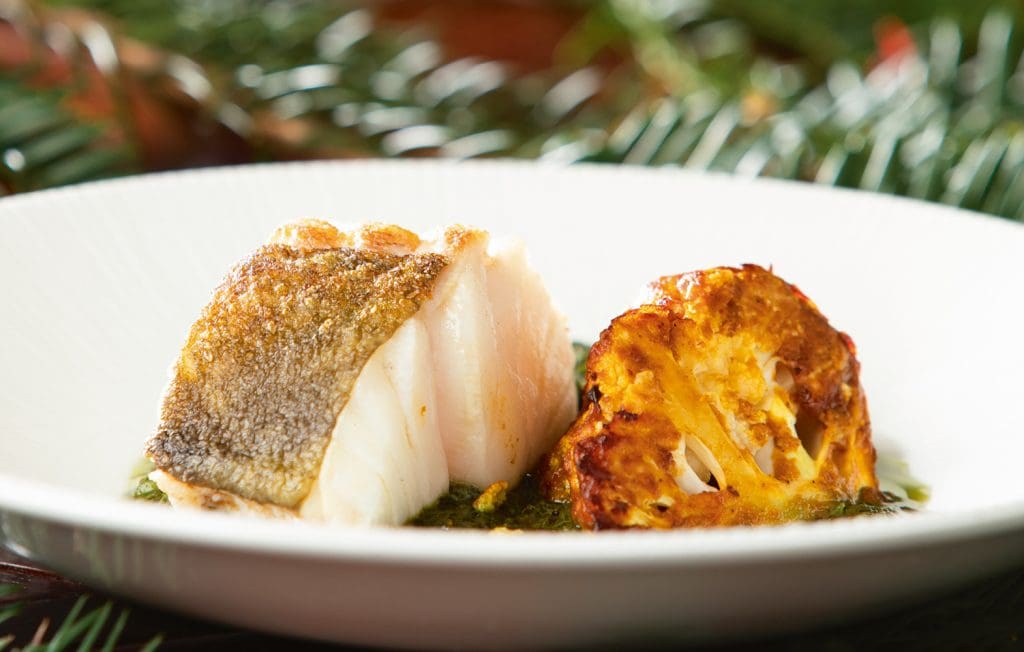 Roast cod, harissa-spiced cauliflower and chermoula | appetite magazine